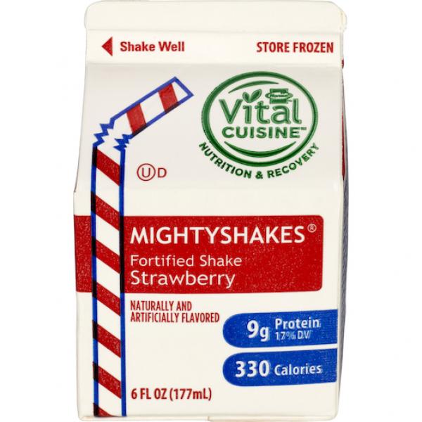 Hormel Vital Cuisine Mightyshakes Nutritionalshake Strawberry 50 Count