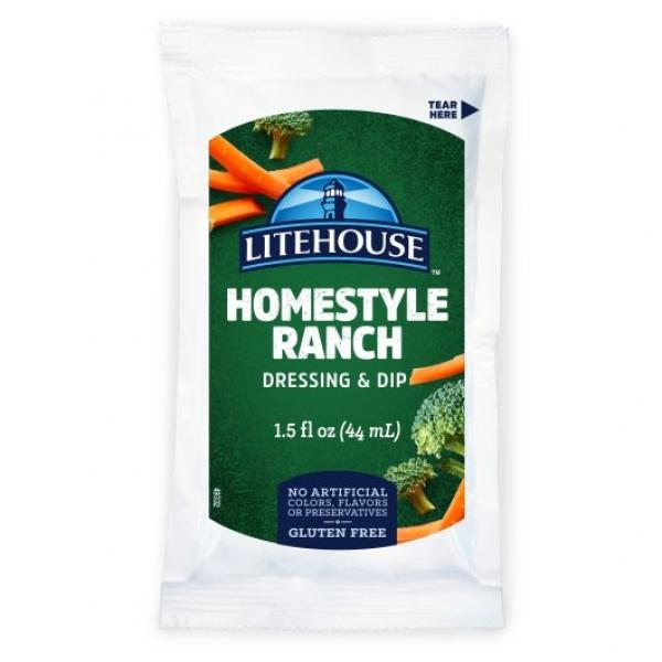 Litehouse Dressing Homestyle Ranch 1.5 Fluid Ounce - 60 Per Case ...